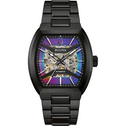 Bulova Maquina Schwarz Herren Armbanduhr 98A320