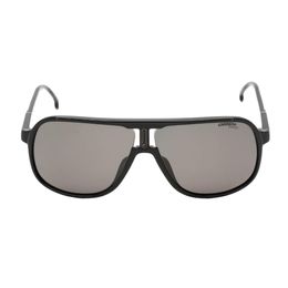Carrera &ndash; Sonnenbrille mit schwarzem Pilotenrahmen und grauen polarisierten Gl&auml;sern