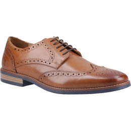 Hush Puppies Mack Leder Herren Tan Brogues Schuhe