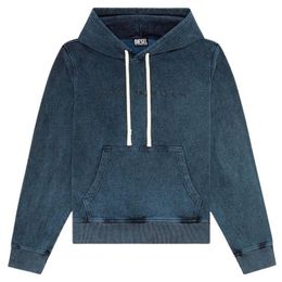 Diesel Herren Verblasener Hoodie (Dunkelgrau)