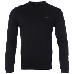 BOSS Green Salbo Herren Sweatshirt mit gebogenem Logo