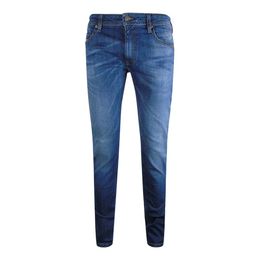 Diesel - Thommer-x - Blaue Jeanshose Mit Braunem Badge