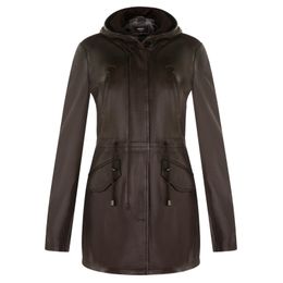 Mittellange Damen-Parkajacke mit Kapuze &ndash; Oakengates