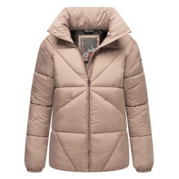 Navahoo Schokolinaa Damen Winter Steppjacke mit gef&uuml;ttertem Kragen