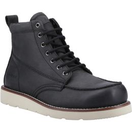 Jack & Jones Jack & Jones Toronto Leather Herren schwarze Stiefeletten