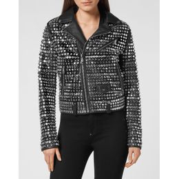 Philipp Plein Leder Biker-Jacke