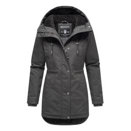 Navahoo Winterfunke Damen Winterjacke mit Teddyfellfutter