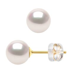 DIADEMA - Ohrringe - Gelbgold und japanische Akoya-Zuchtperle