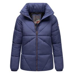 Navahoo Schokolinaa Damen Winter Steppjacke mit gef&uuml;ttertem Kragen
