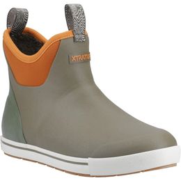 Xtratuf Kn&ouml;chel Deck Camp Stiefel Gummi Herren Oliv Wellington Stiefel