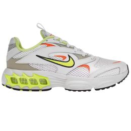 Wei&szlig;e Nike Air Fire-Sneaker mit gelben Details