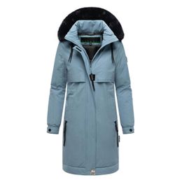 Navahoo Kaltwetterretter Damen Winter Parka mit Kunstfellkragen
