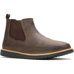 Hush Puppies Jenson Leder Herrenbraune Stiefel
