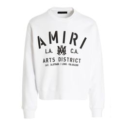 Wei&szlig;es Sweatshirt mit Amiri-Schablonenlogo
