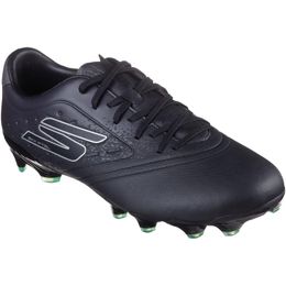 Skechers Performance Skechers Razor 1.5 Academy FG Herren Schwarze/Silberne Fu&szlig;ballschuhe