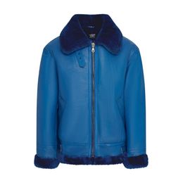 Herren Blaue B3 Bomber RAF Aviator Schaffelljacke &ndash; Wyndham