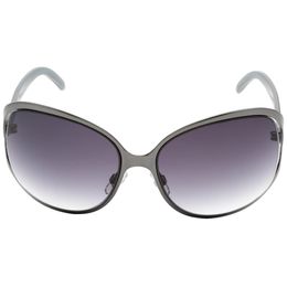 Graue Sonnenbrille mit ovalen Gl&auml;sern von Calvin Klein