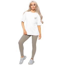 Enzo Milano | Womens Oversized T-Shirt & Leggings Set