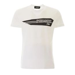 Dsquared2 - Wei&szlig;es T-shirt Mit 1964-logo