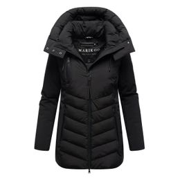 Marikoo Damen Winterjacke Tivaa XVI mit Softshell & abnehmbarer Kapuze