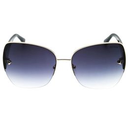 Guess &ndash; Sonnenbrille mit goldenem Detail und schwarzem Rahmen und get&ouml;nten Gl&auml;sern