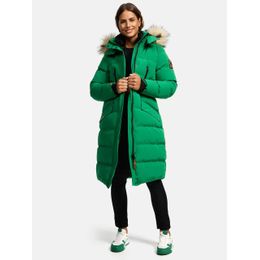 Marikoo Damen Winterjacke &ndash; Schneesternchen, lang mit Kapuze & Fellkragen