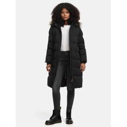 Marikoo Damen Winterjacke &ndash; Schneesternchen, lang mit Kapuze & Fellkragen