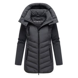 Marikoo Damen Winterjacke Tivaa XVI mit Softshell & abnehmbarer Kapuze