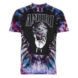 Amiri Crystal Ball SS Logo Tie-Dye Lila T-Shirt