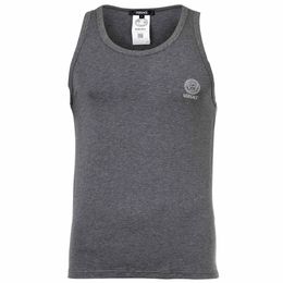 Versace T-Shirt Long Sleeves Round Neck Jersey Topeka Bi-Stretch Cotton Organic New Logo Unterhemd