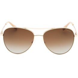Banana Republic Braune SF PZ-Linsen-Sonnenbrille in Hellgold