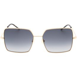 HUGO BOSS Dunkelgraue SF-Linsen-Sonnenbrille in Ros&eacute;gold