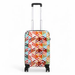Hartschale bedruckter Kabinenkoffer 55 x 36 x 20 cm PP-Koffer Gep&auml;ck passend f&uuml;r Easyjet, Ryanair