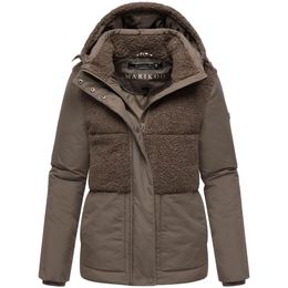 Marikoo Damen Winterjacke Sheeta mit Teddyfleece & Kapuze