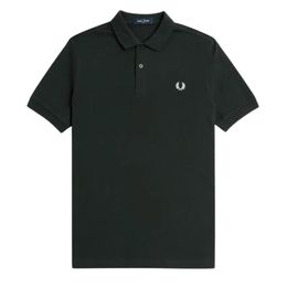 Fred Perry - Einfarbiges, kurz&auml;rmliges Poloshirt in Nachtgr&uuml;n