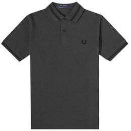 Fred Perry - Poloshirt Mit Einfachem Kragen Und Streifen In Nachtgr&uuml;n