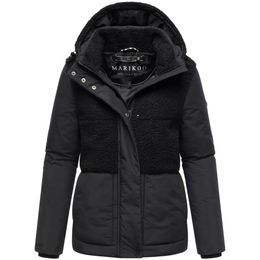 Marikoo Damen Winterjacke Sheeta mit Teddyfleece & Kapuze