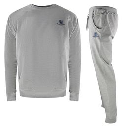 Aquascutum - Iconic Crest - Trainingsset Mit Rundhalsausschnitt In Grau