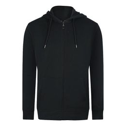 Cavalli Class - Schwarzer Kapuzenpullover Mit Rei&szlig;verschluss Im Traditionellen Leoparden-design