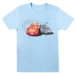 Disney - "Cars Lightning Vs Storm" T-Shirt f&uuml;r Herren (Babyblau)