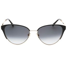 Kate Spade Dunkelgraue SF-Linsen-Schwarzdetail-Gold-Sonnenbrille