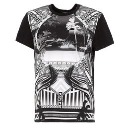 Schwarzes T-shirt Mit Balmain Resort-logo