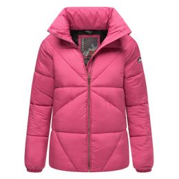 Navahoo Schokolinaa Damen Winter Steppjacke mit gef&uuml;ttertem Kragen