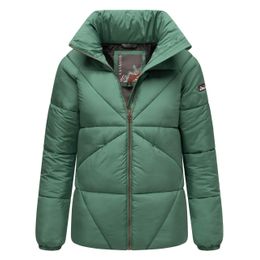 Navahoo Schokolinaa Damen Winter Steppjacke mit gef&uuml;ttertem Kragen