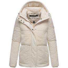 Marikoo Damen Winterjacke Sheeta mit Teddyfleece & Kapuze