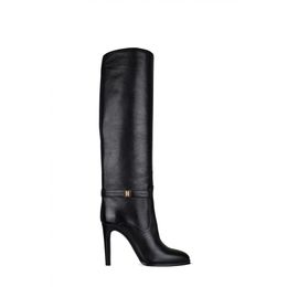 SAINT LAURENT Stiefel Diane Schwarz