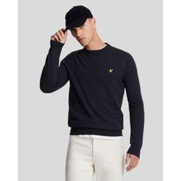 Lyle & Scott Lyle & Scott &ndash; Rundhalspullover aus Lammwollmischung &ndash; Marineblau