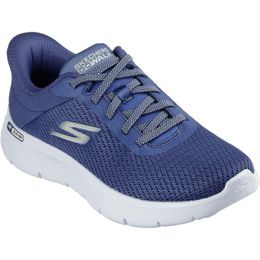 Skechers Go Walk Flex Textil Damen Blau/Gr&uuml;n Sneakers