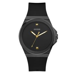 Guess Vinyl Herren Schwarz Uhr GW0790G2
