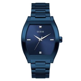 Guess P&uuml;nktliche Herren Blau Uhr GW0847G2
